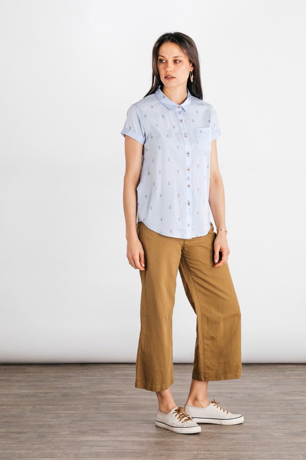 Bridge & Burn Bea shirt - Light Blue Diamonds | Garmentory