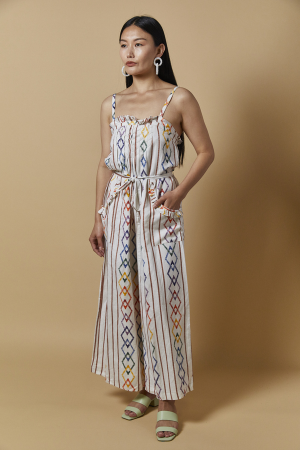 Current Air Rainbow Jumpsuit - Multi | Garmentory
