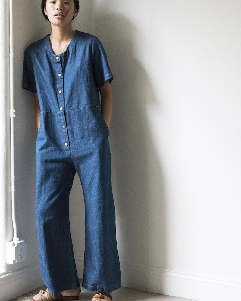 S E L V A \ N E G R A Oaxaca Jumpsuit - Marisol Denim | Garmentory