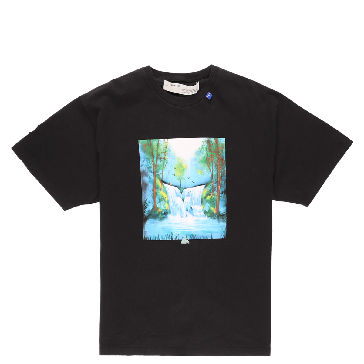 Off-White Waterfall Oversized T-Shirt - Black/Multicolor | Garmentory