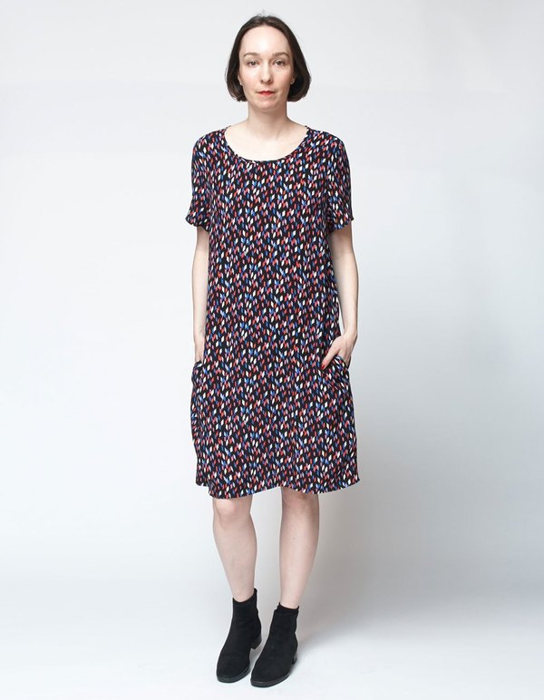 Bishop Collective Box Dress - Tick Mark | Garmentory