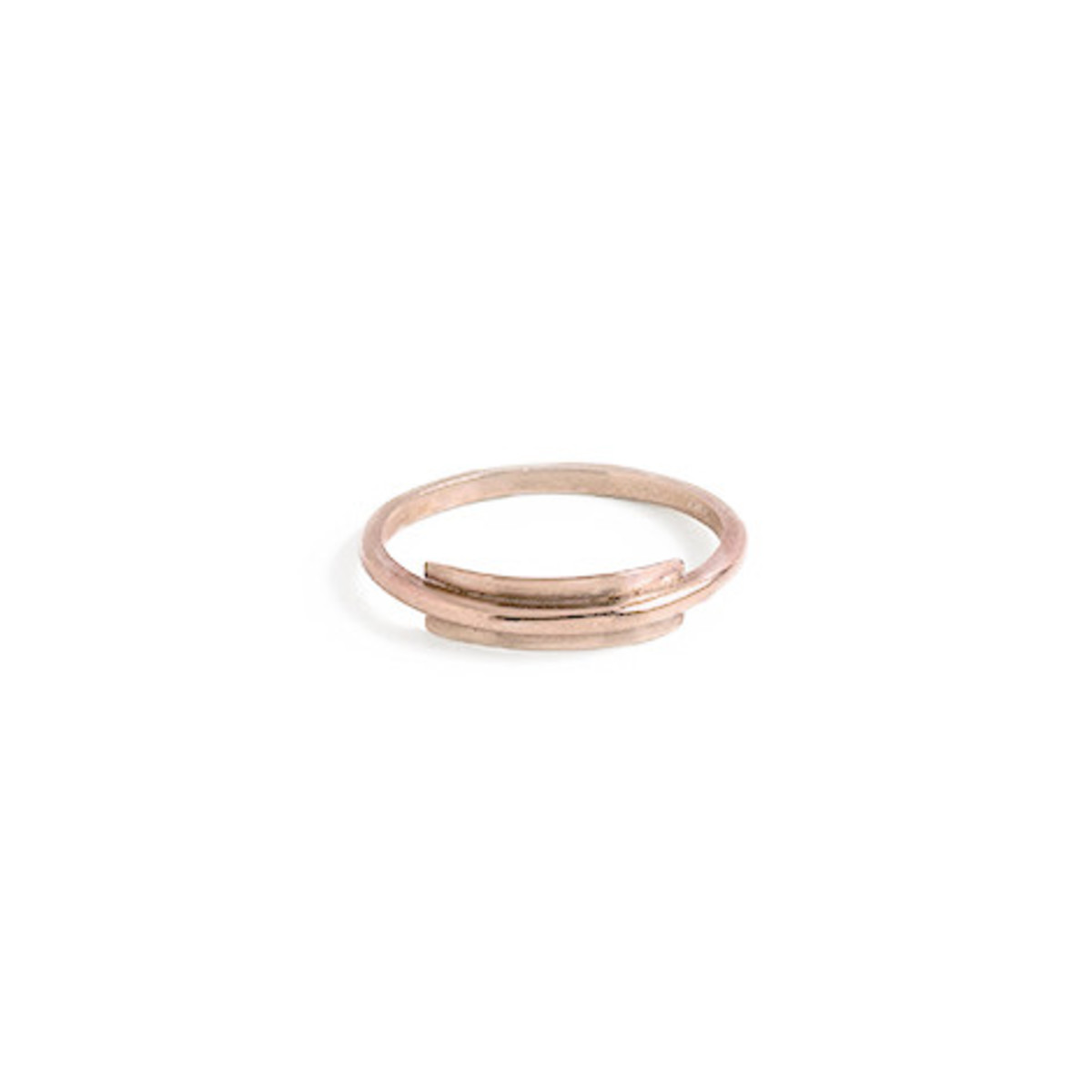 Knobbly Studio Line + Surface Ring in Rose Gold | Garmentory