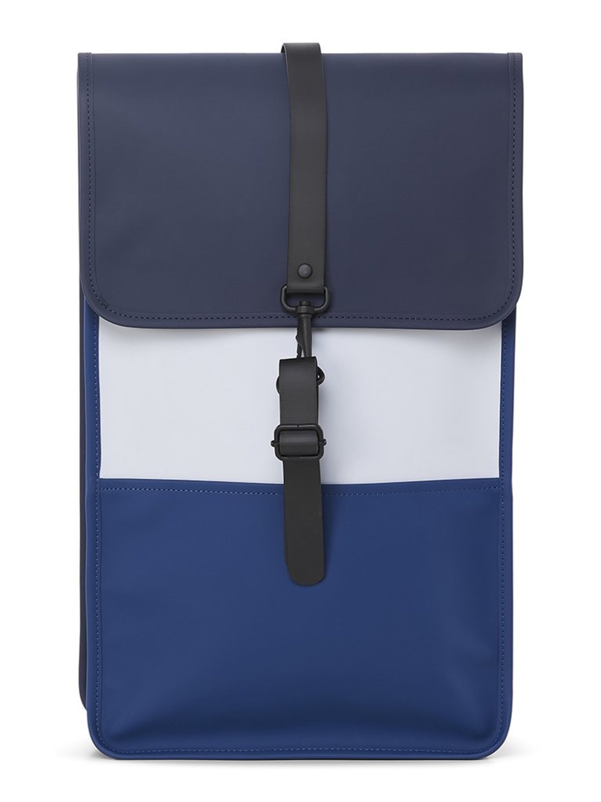 Rains Color Block Backpack - Blue/Ice Grey | Garmentory