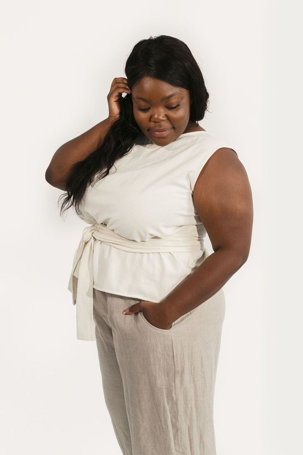 Two Fold Clothing Raw Silk Misako Top | Garmentory