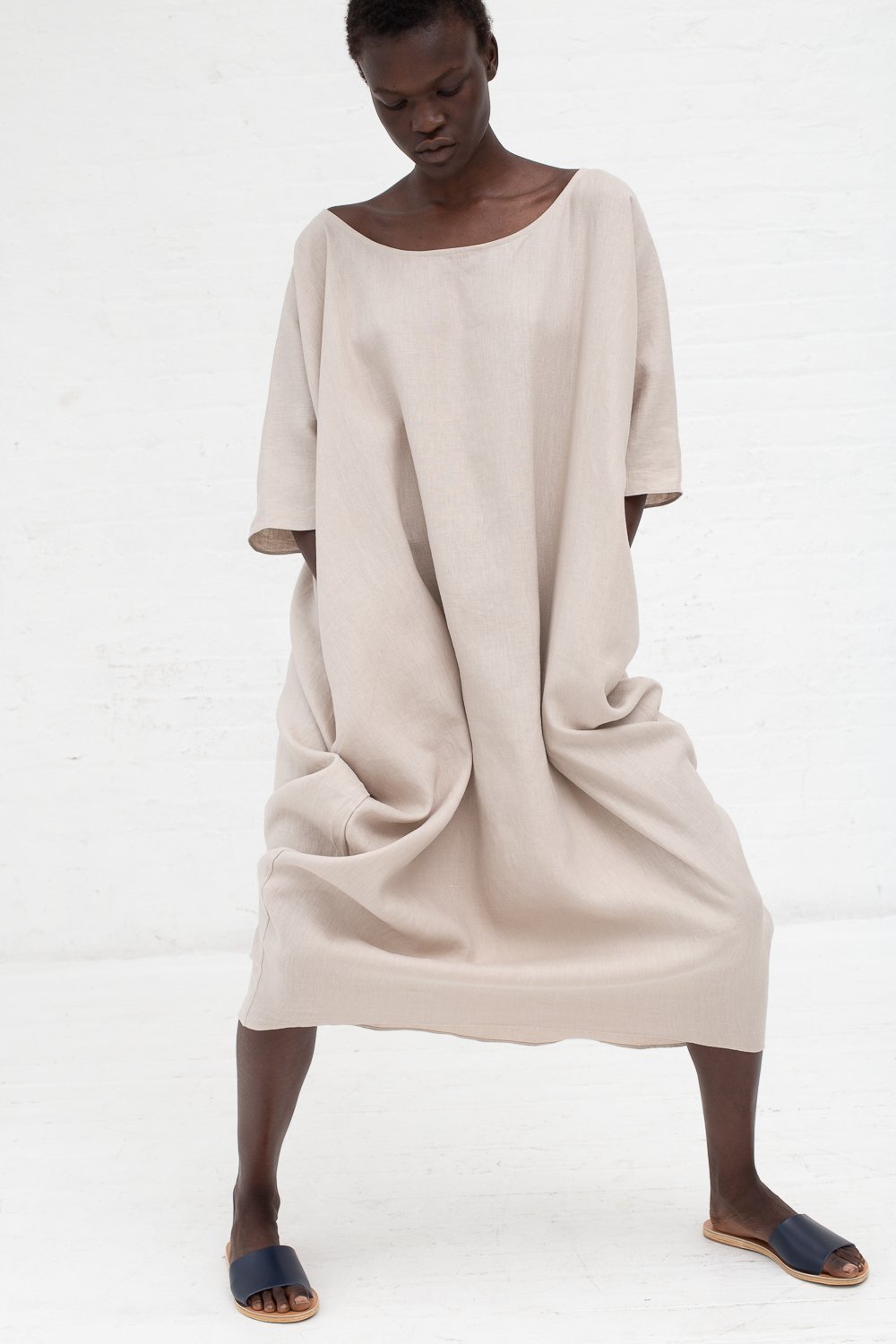 Rachel Craven Long Cocoon Dress - Stone Gray | Garmentory