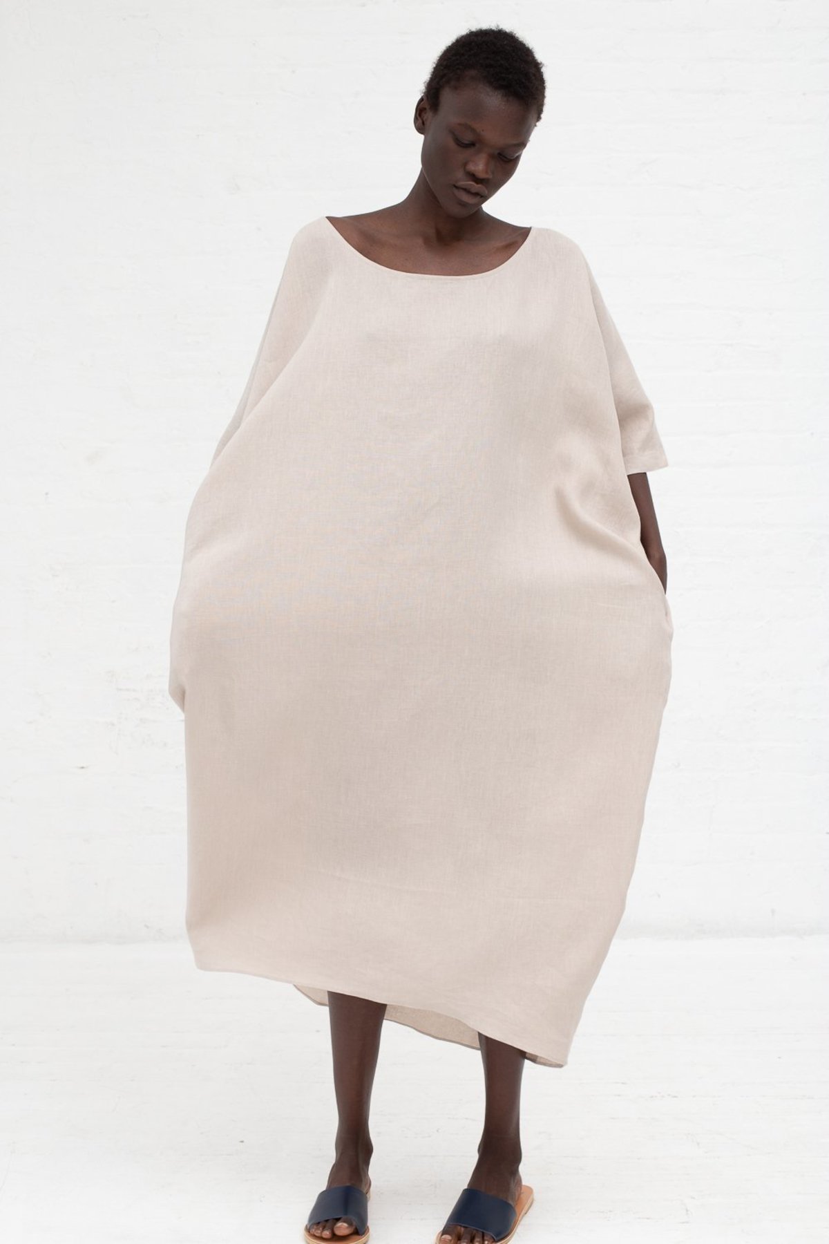 Rachel Craven Long Cocoon Dress - Stone Gray | Garmentory