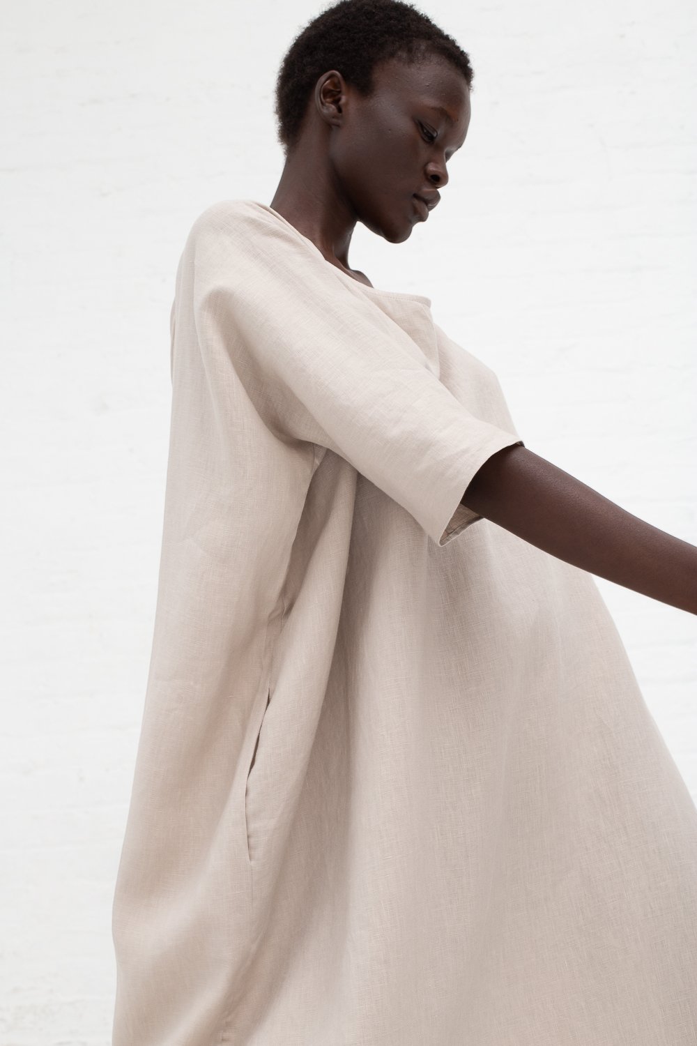 Rachel Craven Long Cocoon Dress - Stone Gray | Garmentory