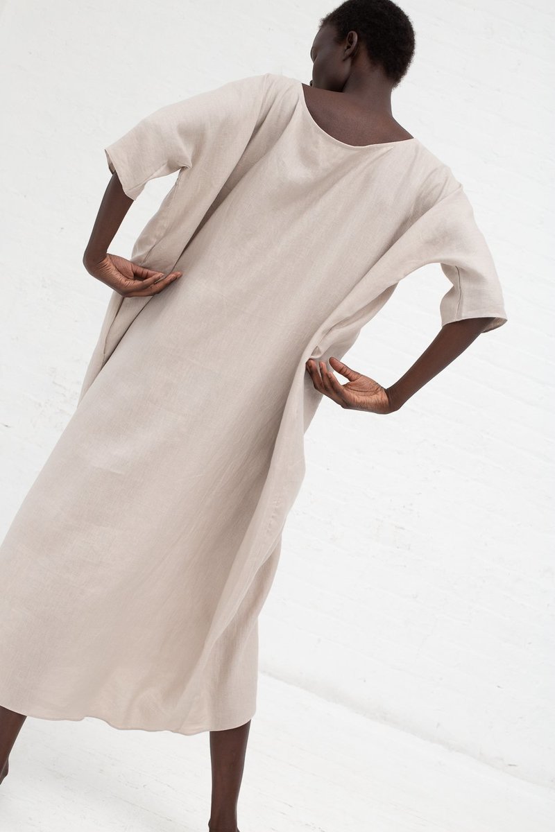 Rachel Craven Long Cocoon Dress - Stone Gray | Garmentory