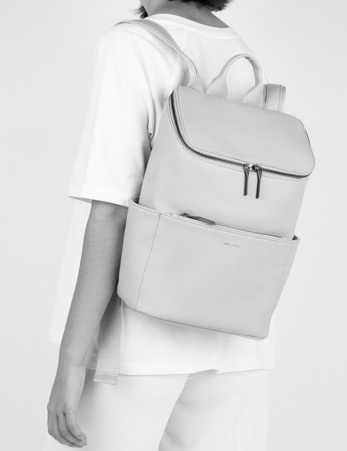 Matt and Nat Brave Backpack - Koala Matte Nickel Grey | Garmentory
