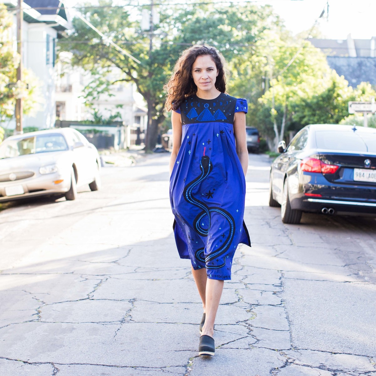 Sara Ruffin Costello Cosmic Serpent Dress | Garmentory
