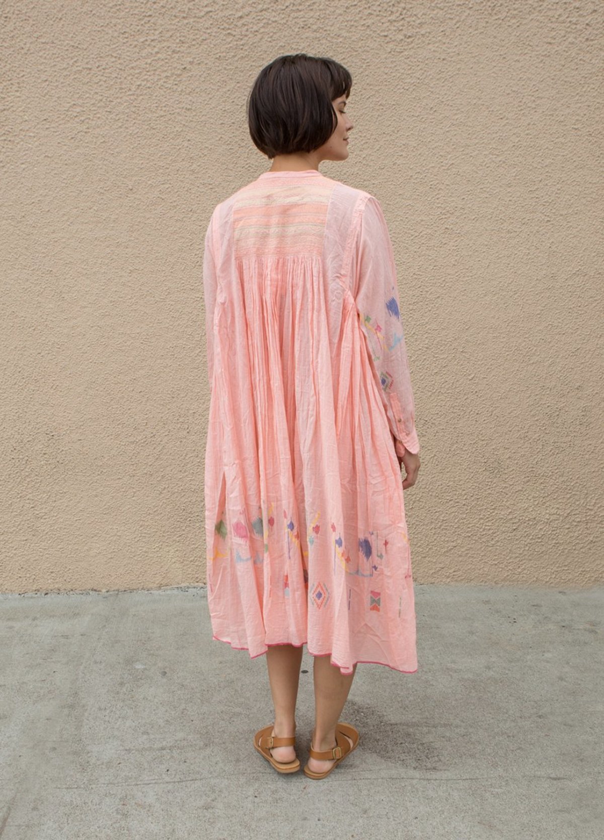 Injiri Muslin Dress - Pink | Garmentory