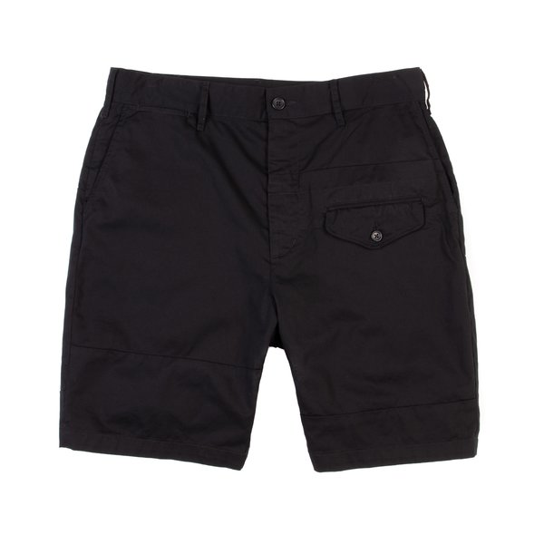 Engineered Garments 6.5 oz. Flat Twill Ghurka Short - Black | Garmentory