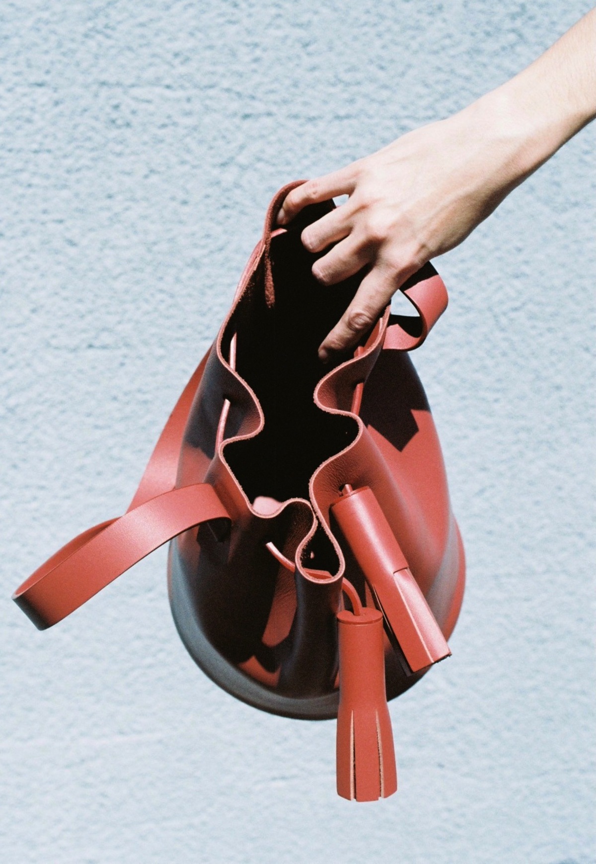 Building Block Bucket Bag - brick | Garmentory