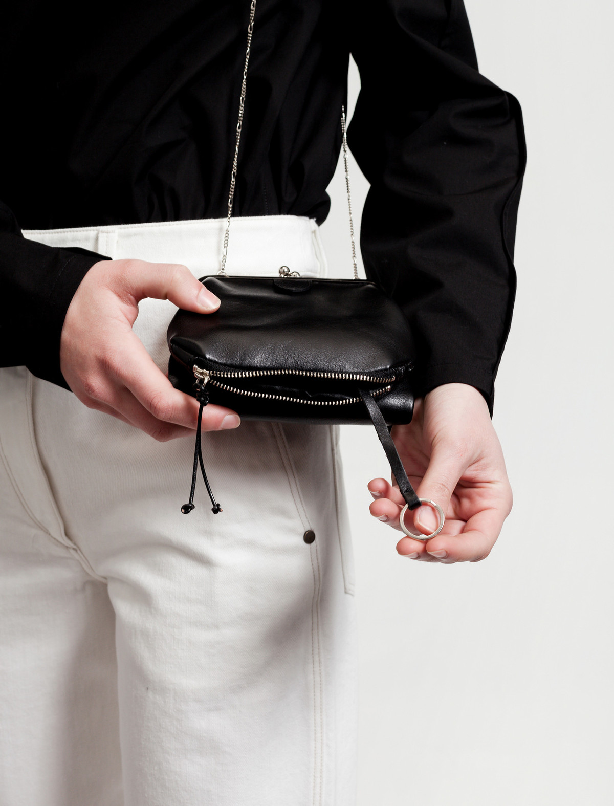 Ys by Yohji Yamamoto Womens Double Clasp Purse | Garmentory