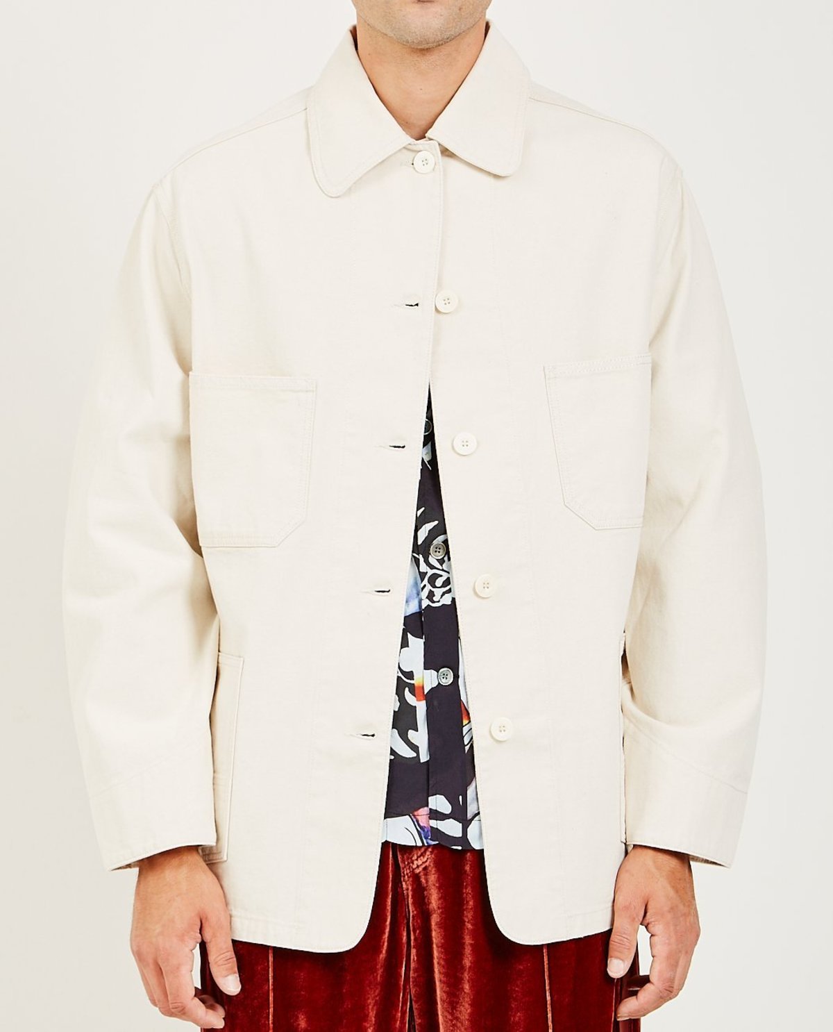 Our Legacy WORK JACKET - ECRU HERRINGBONE | Garmentory