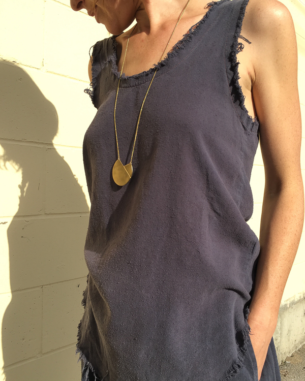 Black Crane center seam tank | Garmentory