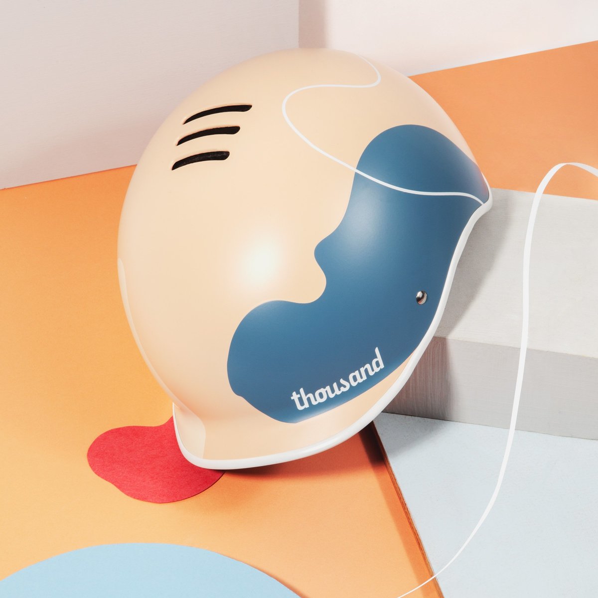 Poketo x Thousand Bike Helmet - Coral Reef | Garmentory