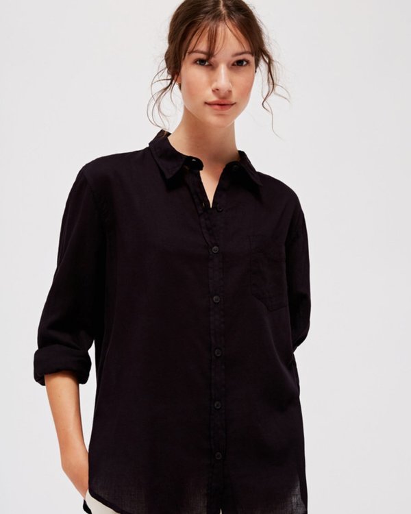 Lacausa TWILL NASH BUTTON DOWN Shirt - Tar | Garmentory