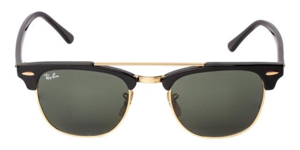 Raybans Clubmaster DoubleBridge eyewear - Black/Green | Garmentory
