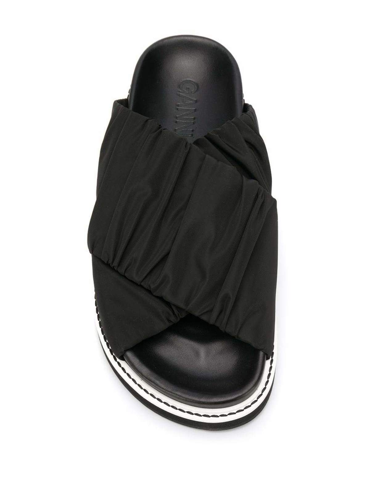 GANNI Fabric Wrap Shoes | Garmentory