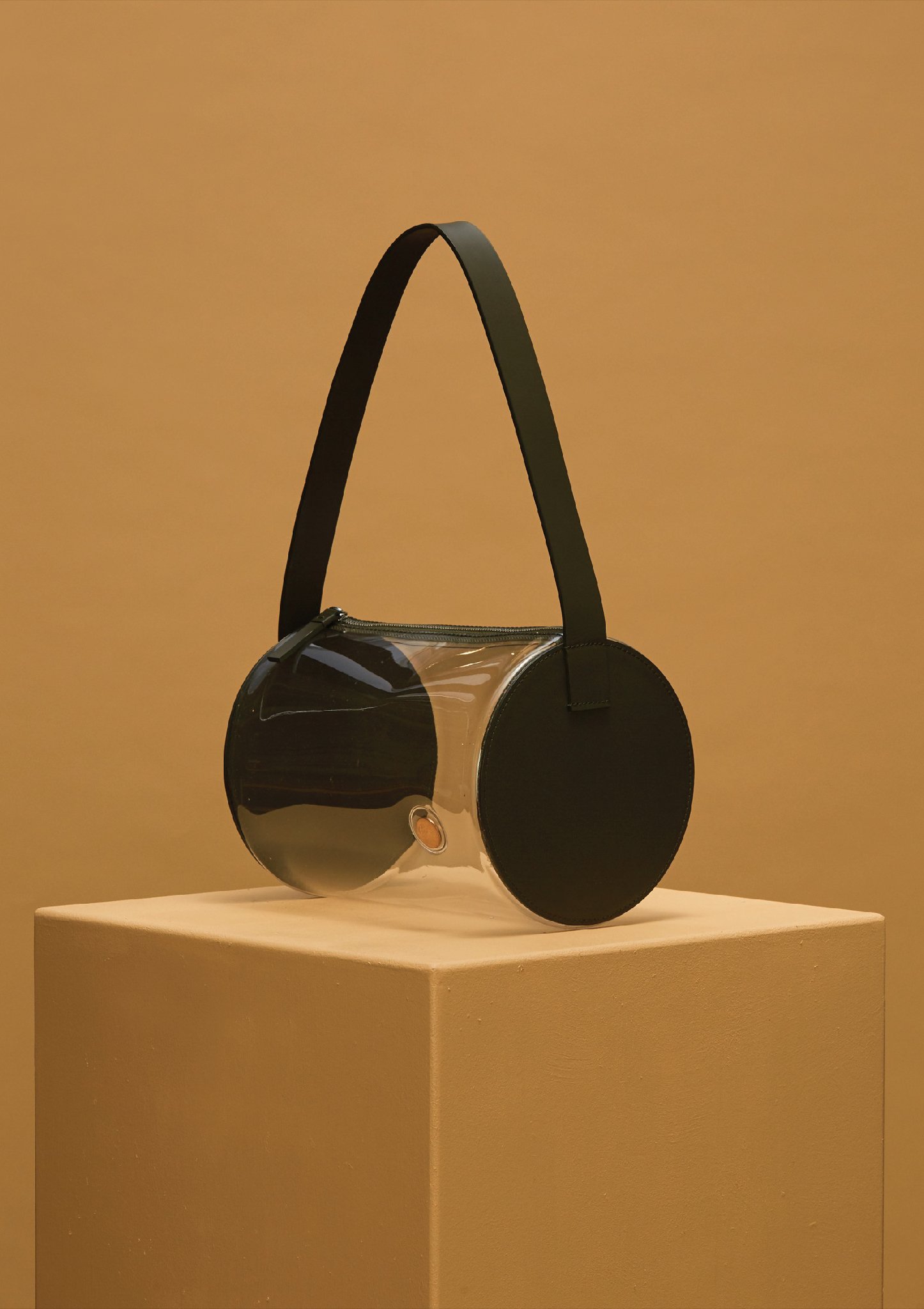 Building Block Barrel Bag - Clear PVC | Garmentory