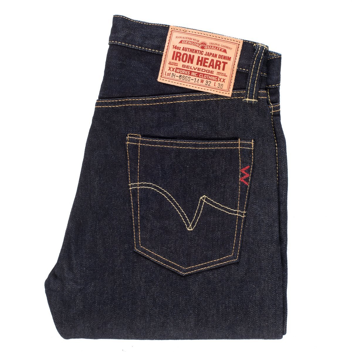 Iron Heart Slim Straight Jeans - 14oz Indigo | Garmentory