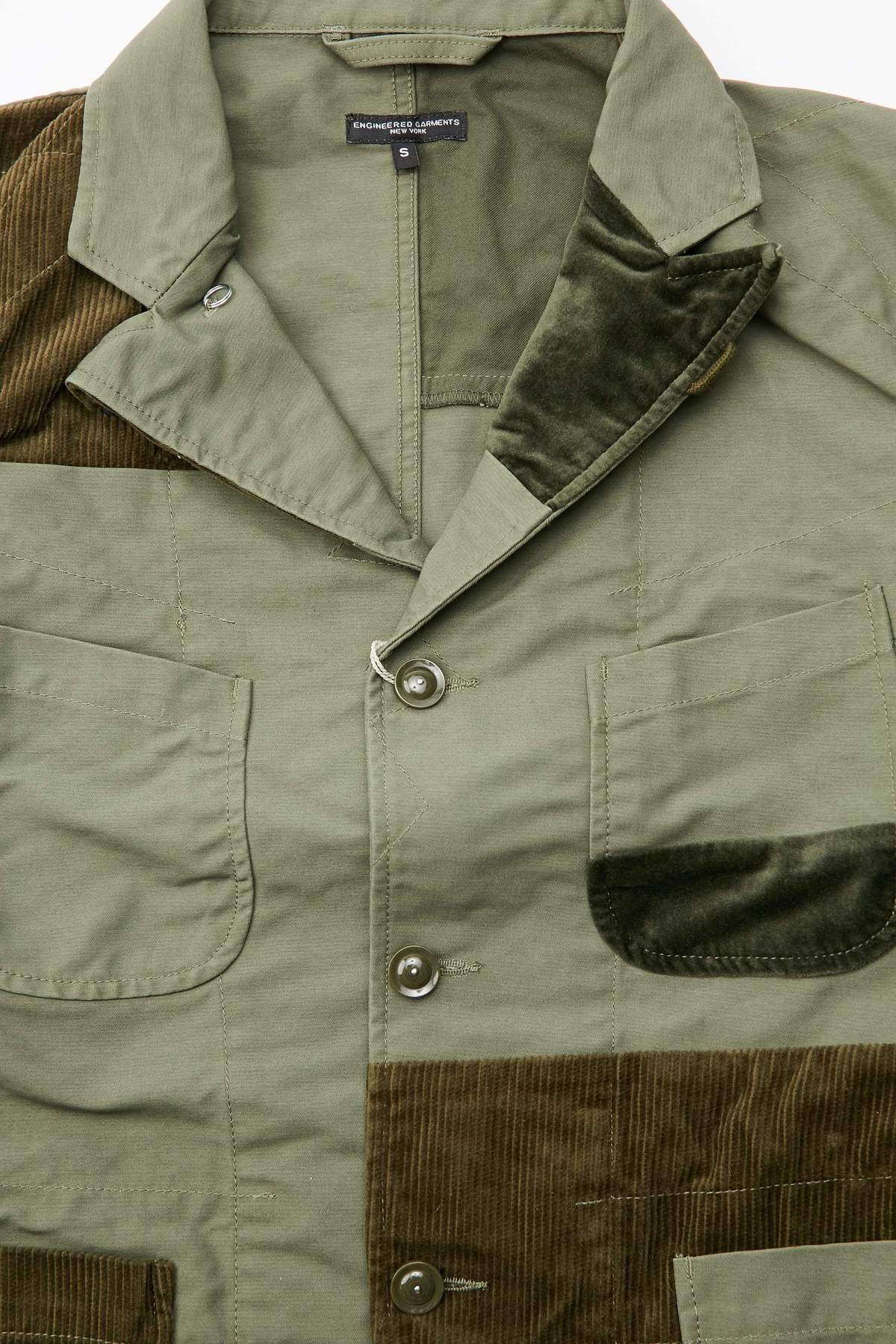 Engineered Garments Cotton Double Cloth Bedford Jacket - Olive | Garmentory