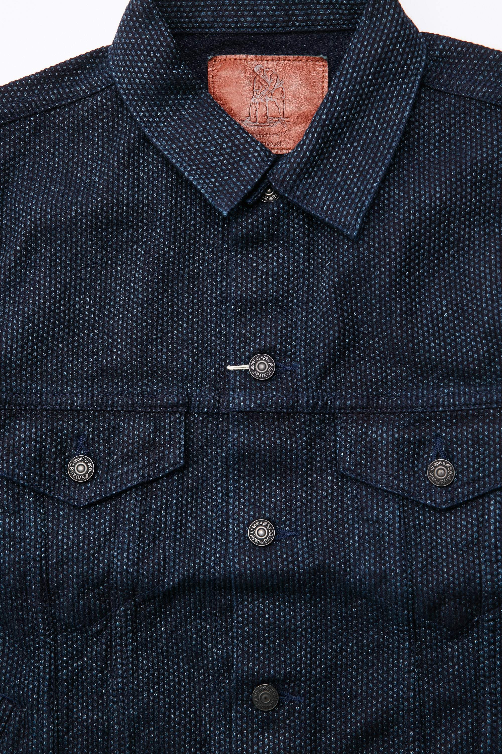 Pure Blue Japan 6097 Sashiko Denim Type 3 Jacket - Double Indigo ...