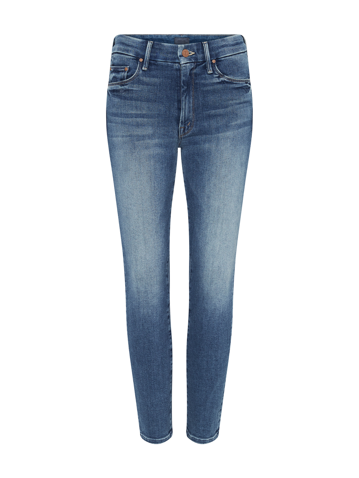 Mother Denim High Waisted Looker Ankle Jean - Mid Denim | Garmentory