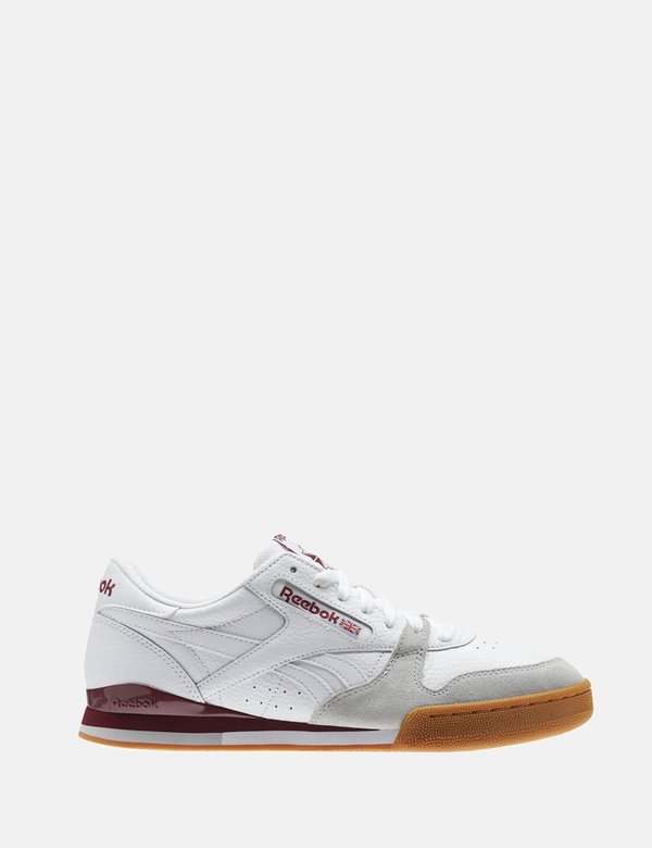Reebok Phase 1 Pro CV (CM9287) - White/Urban Maroon/Snowy Grey/Gum ...