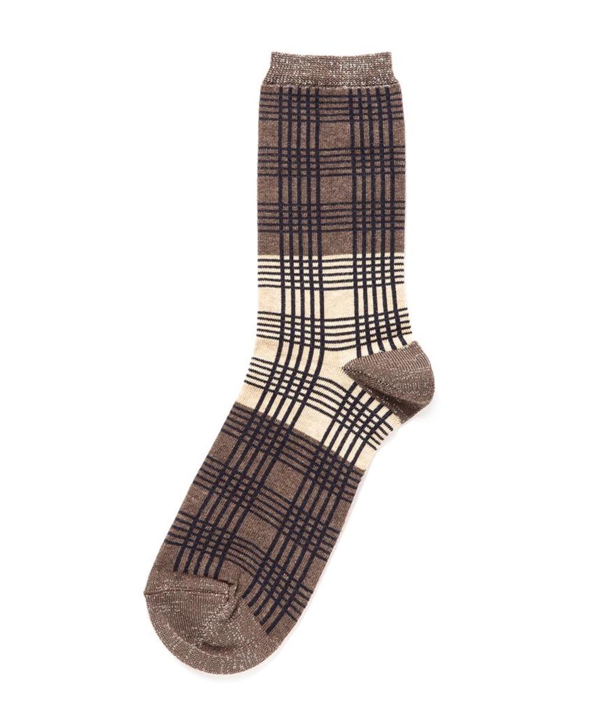 Alto Milano Nocciola 262 Floppy Socks - Brown Plaid | Garmentory