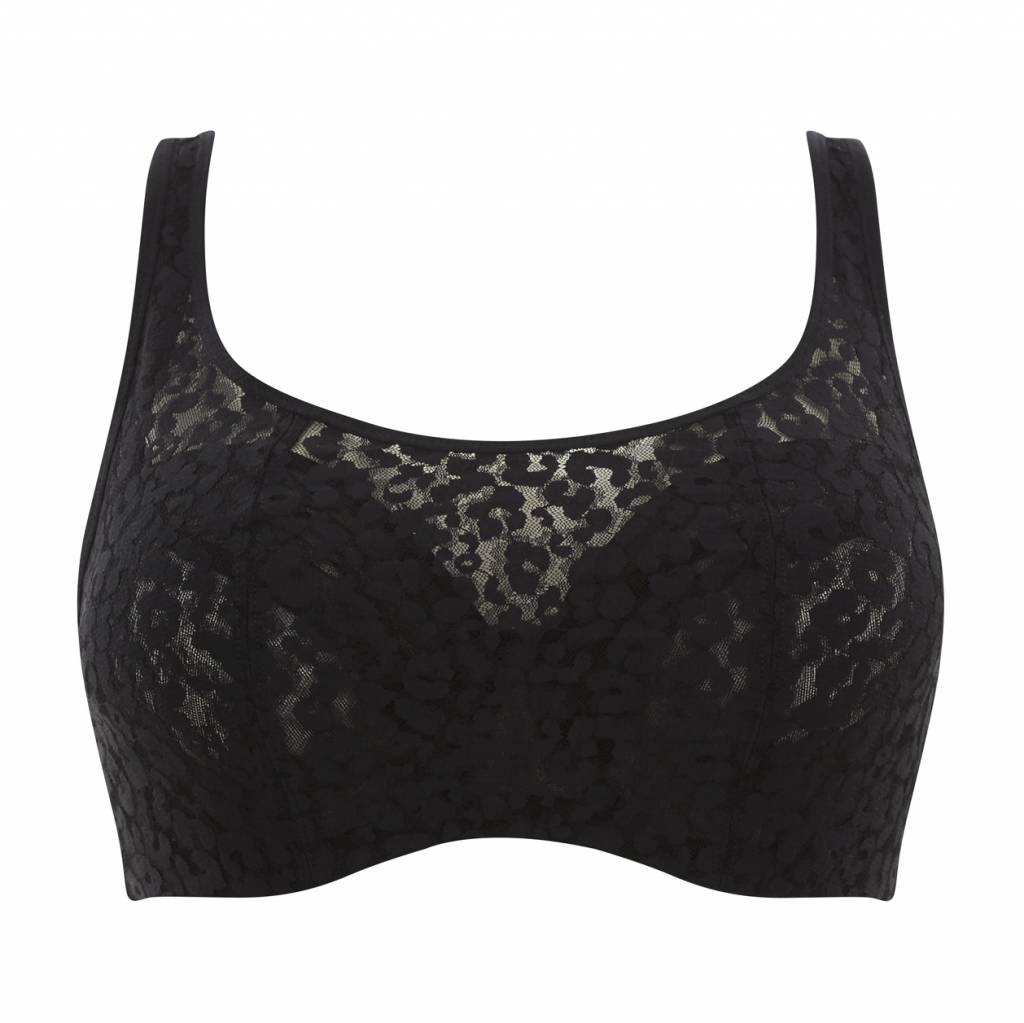 panache Cleo Sofia crop top balconnet - Liquorice | Garmentory