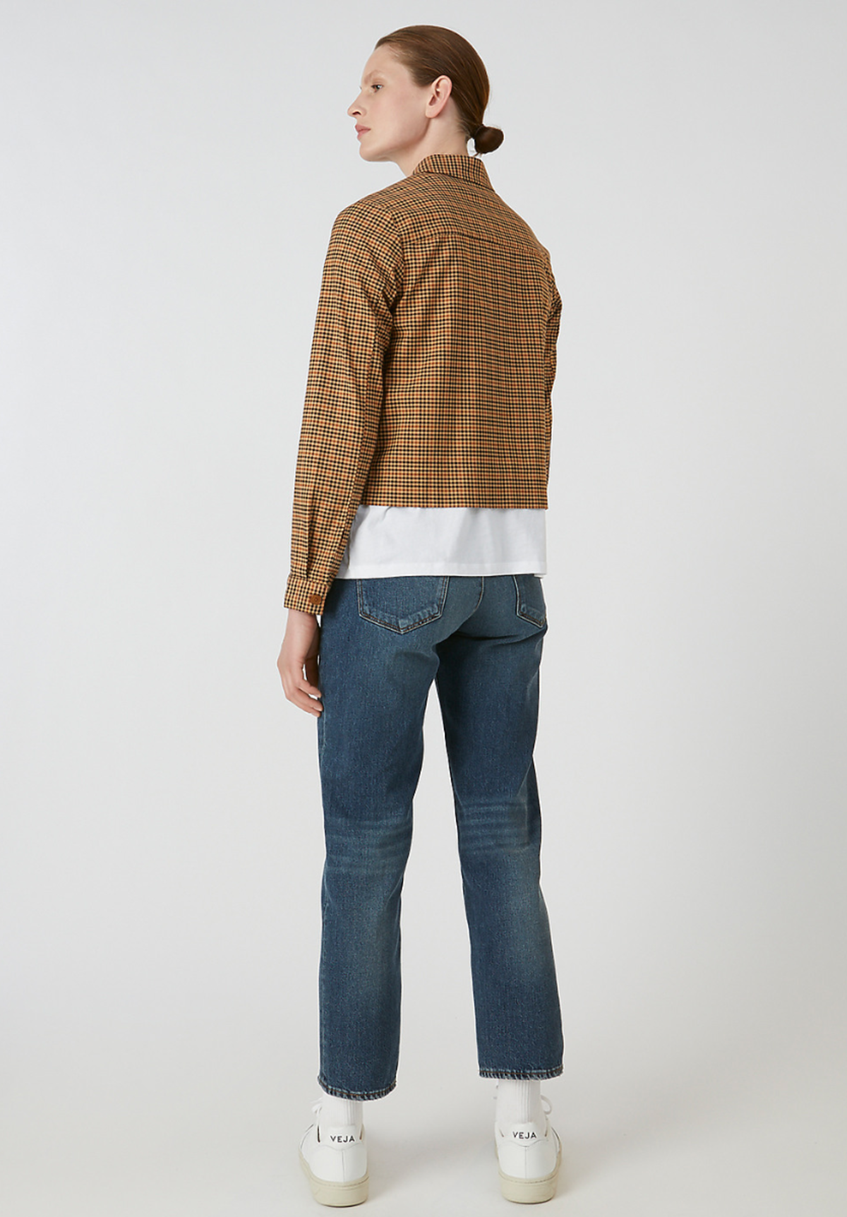 Armedangels Sinikaa short jacket - check | Garmentory