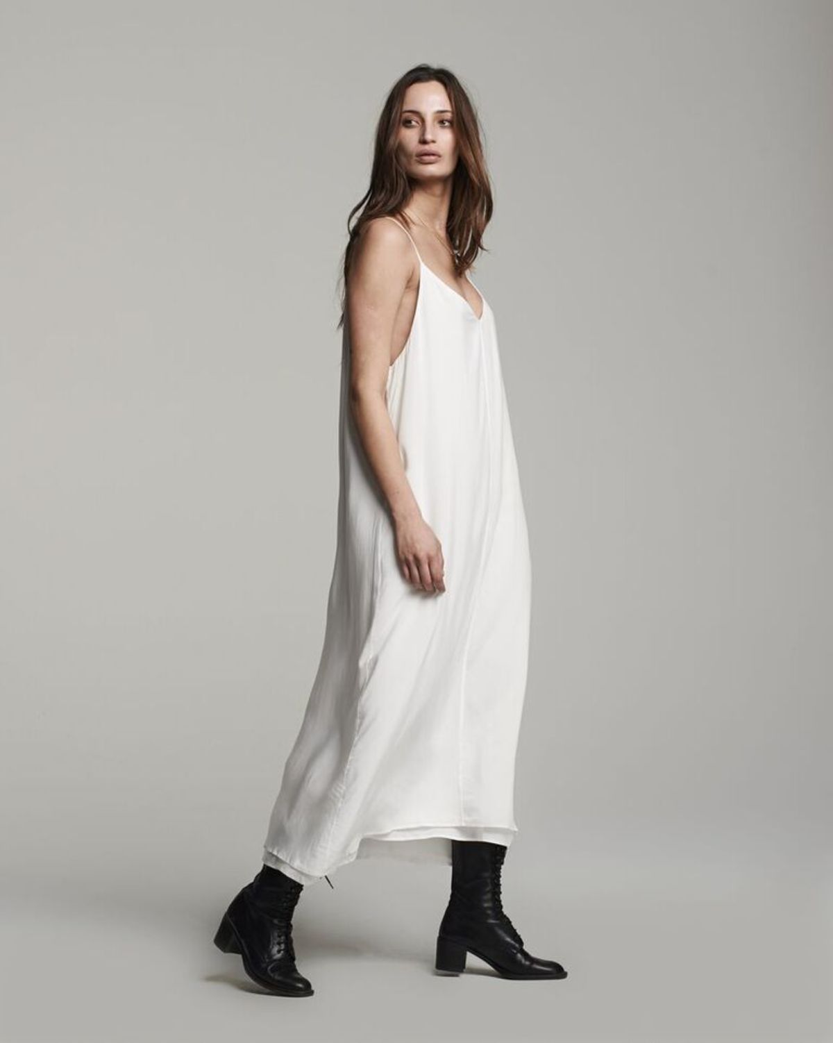VOZ Double Layer Cami Dress - White | Garmentory
