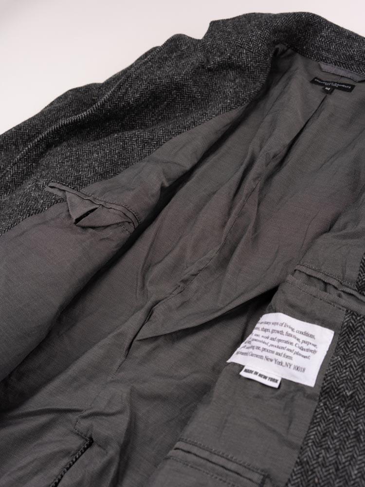 Engineered Garments Andover Jacket Poly Wool Herringbone - Grey ...