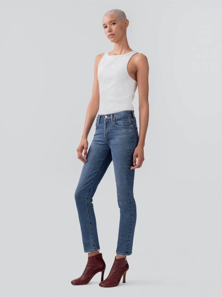 Agolde Toni Mid Rise Straight denim - Obscure | Garmentory
