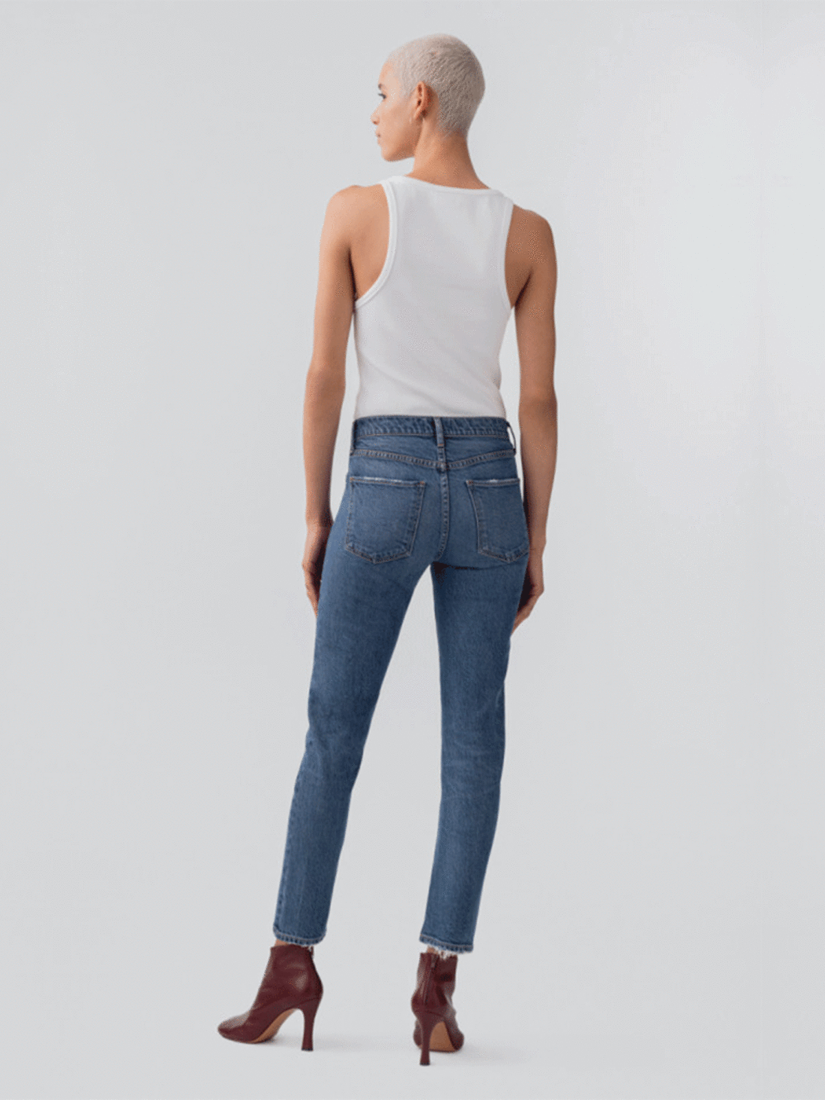 Agolde Toni Mid Rise Straight denim - Obscure | Garmentory