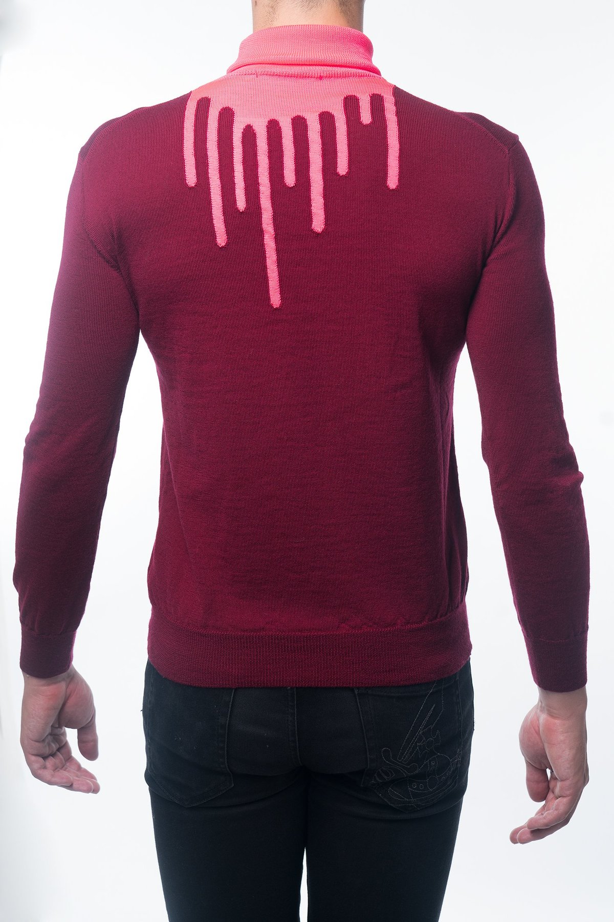 Walter Van Beirendonck Dripping Turtleneck | Garmentory