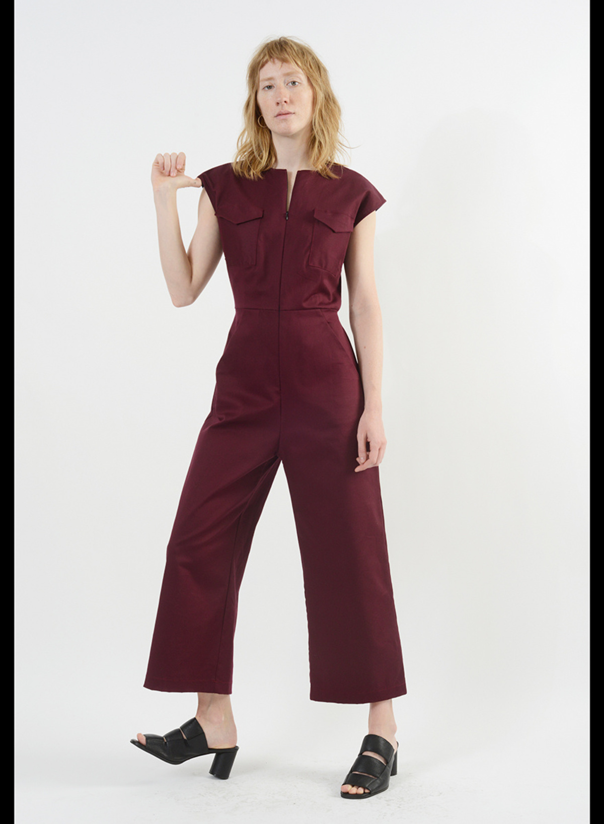 Meg Form Jumpsuit - Cardinal | Garmentory