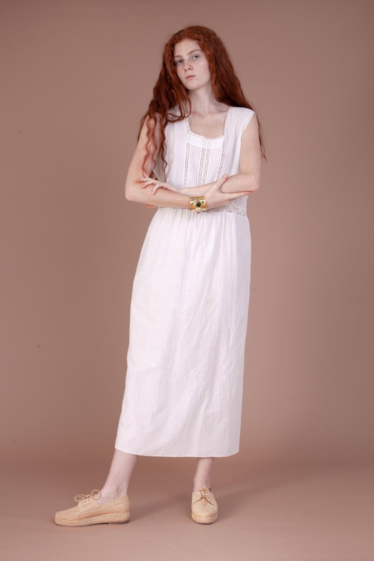 Vintage Lace Column Dress | Garmentory