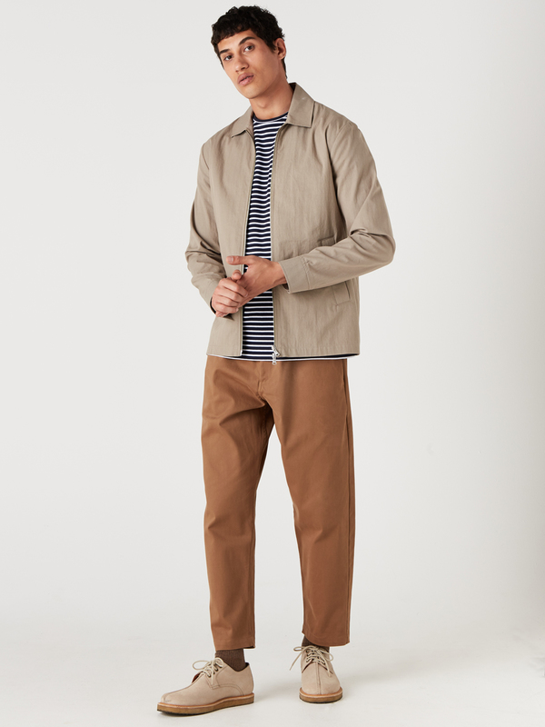 Wax London Witham Coach Jacket - Brushed Sand | Garmentory