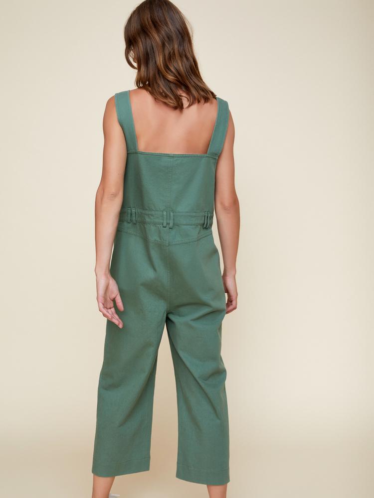 Ryder Pip Denim Overalls - Green | Garmentory