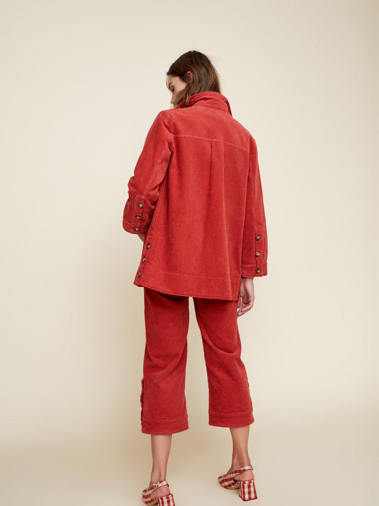 Ryder Wilbur Cord Coat - Rust | Garmentory