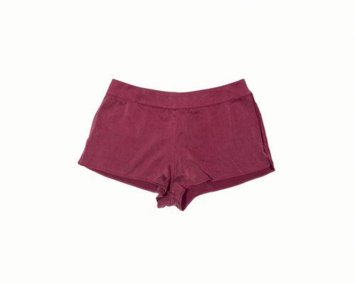 KENT OH Organic Silk Tap Shorts - Deep Claret Red | Garmentory