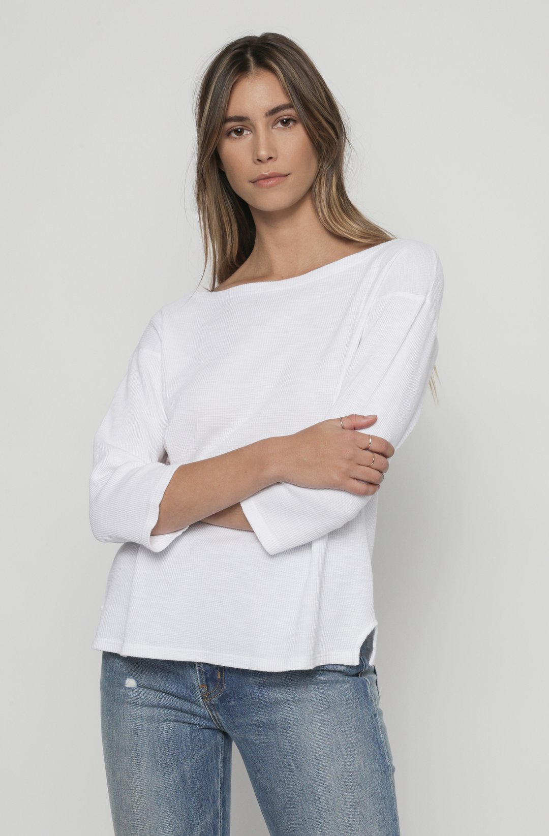 Christina Lehr Boatneck Thermal Top | Garmentory