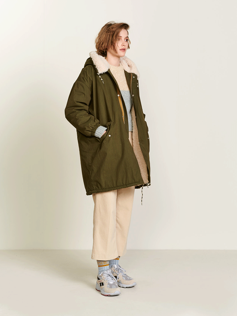 Bellerose Laos Coat - Olive | Garmentory
