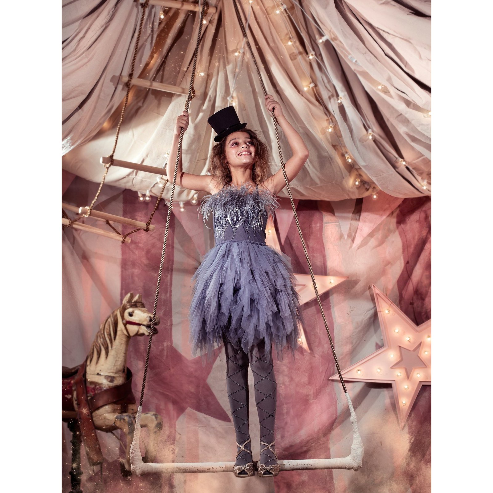 Kids Tutu Du Monde Floating Feathers Tutu Dress - Twilight | Garmentory