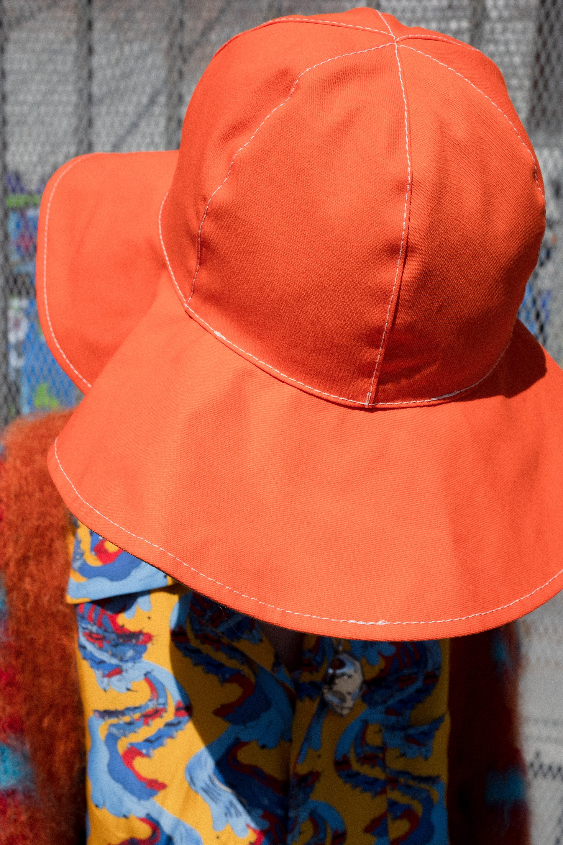 Marni Reversible Wide Brim Bucket Hat - Orange | Garmentory