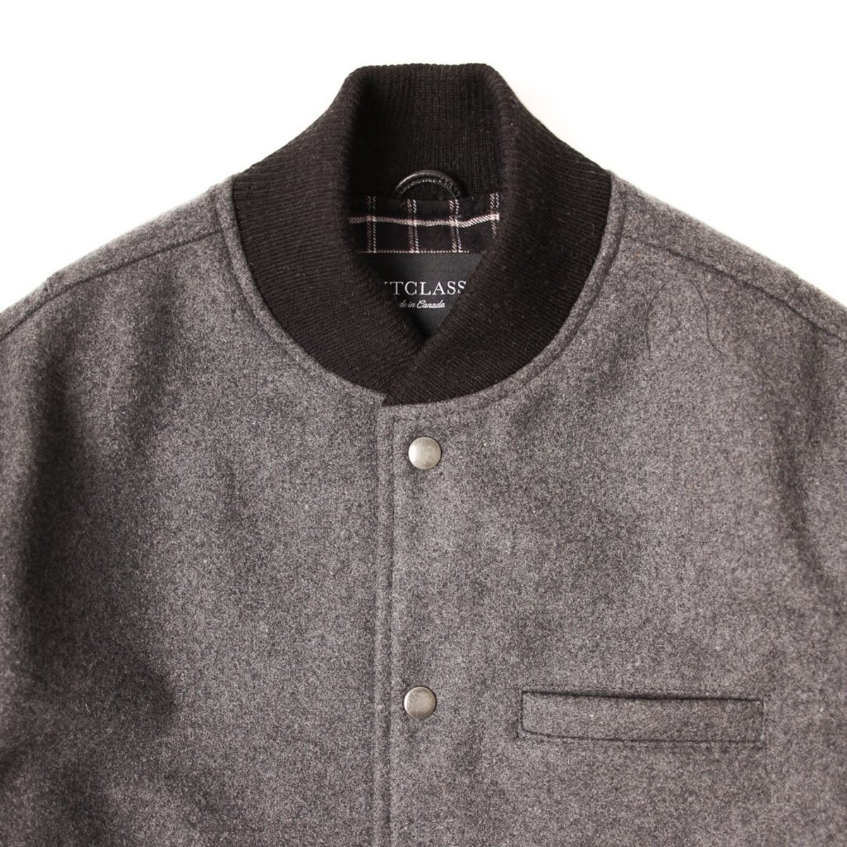 Outclass Stadium Jacket - Charcoal | Garmentory