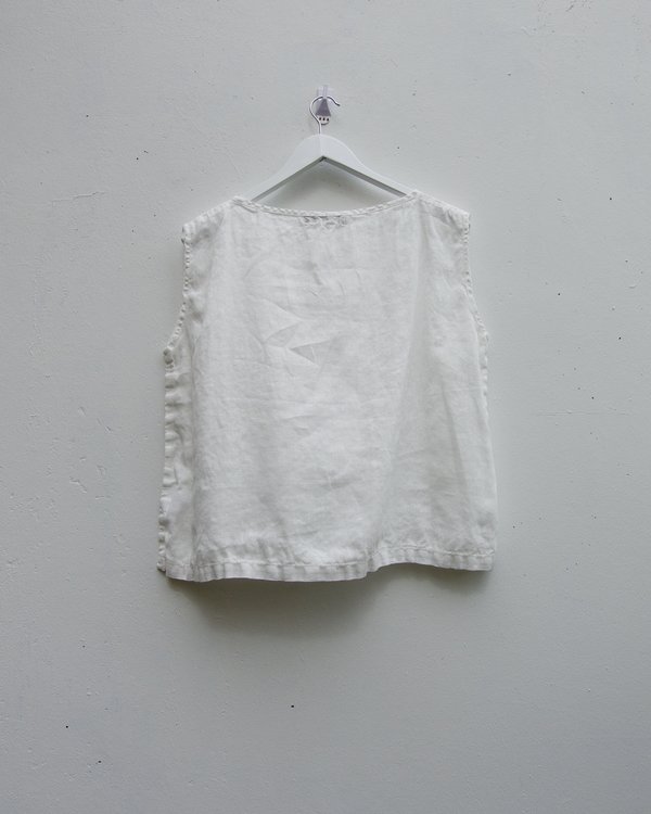 Metta Melbourne Anna Linen Top - White | Garmentory